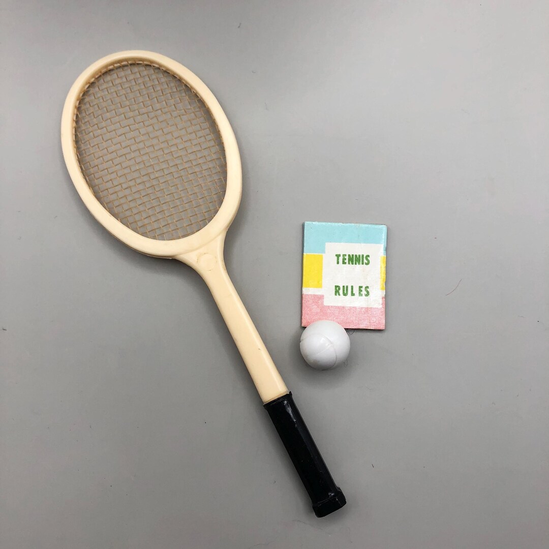 Vintage 1960's Barbie 941 Tennis Anyone Racket Ball & "tennis Rules ...