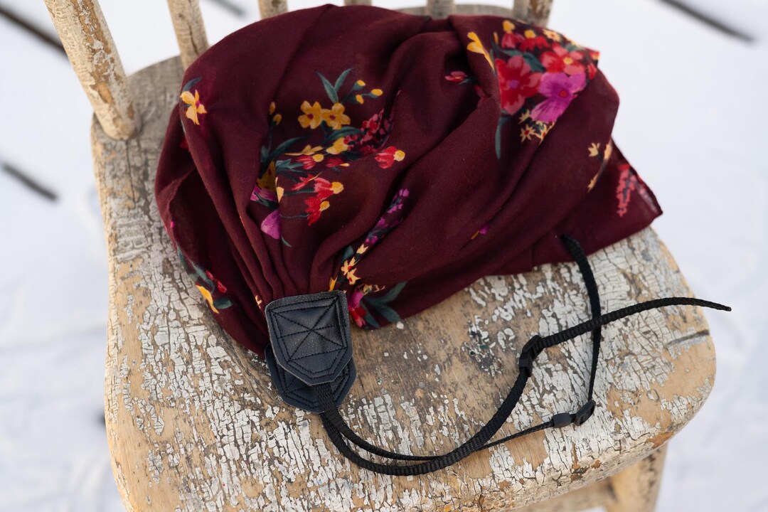 Maroon Floral Camera Strap - Etsy