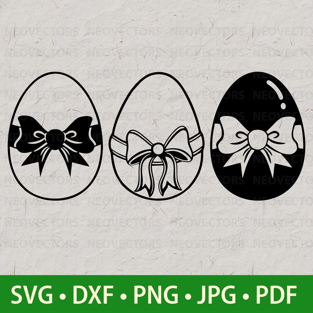 Easter Egg Bundle SVG Files, Easter Laser Cut File, Easter 2025 PNG ...