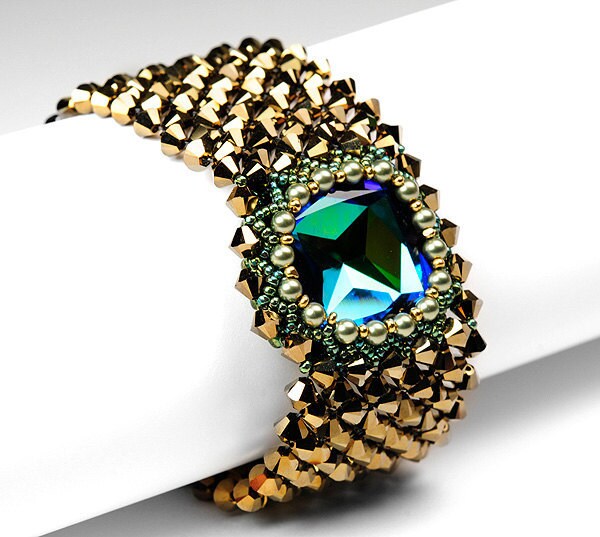 Tutorial - Captured Crystal Bracelet - Etsy