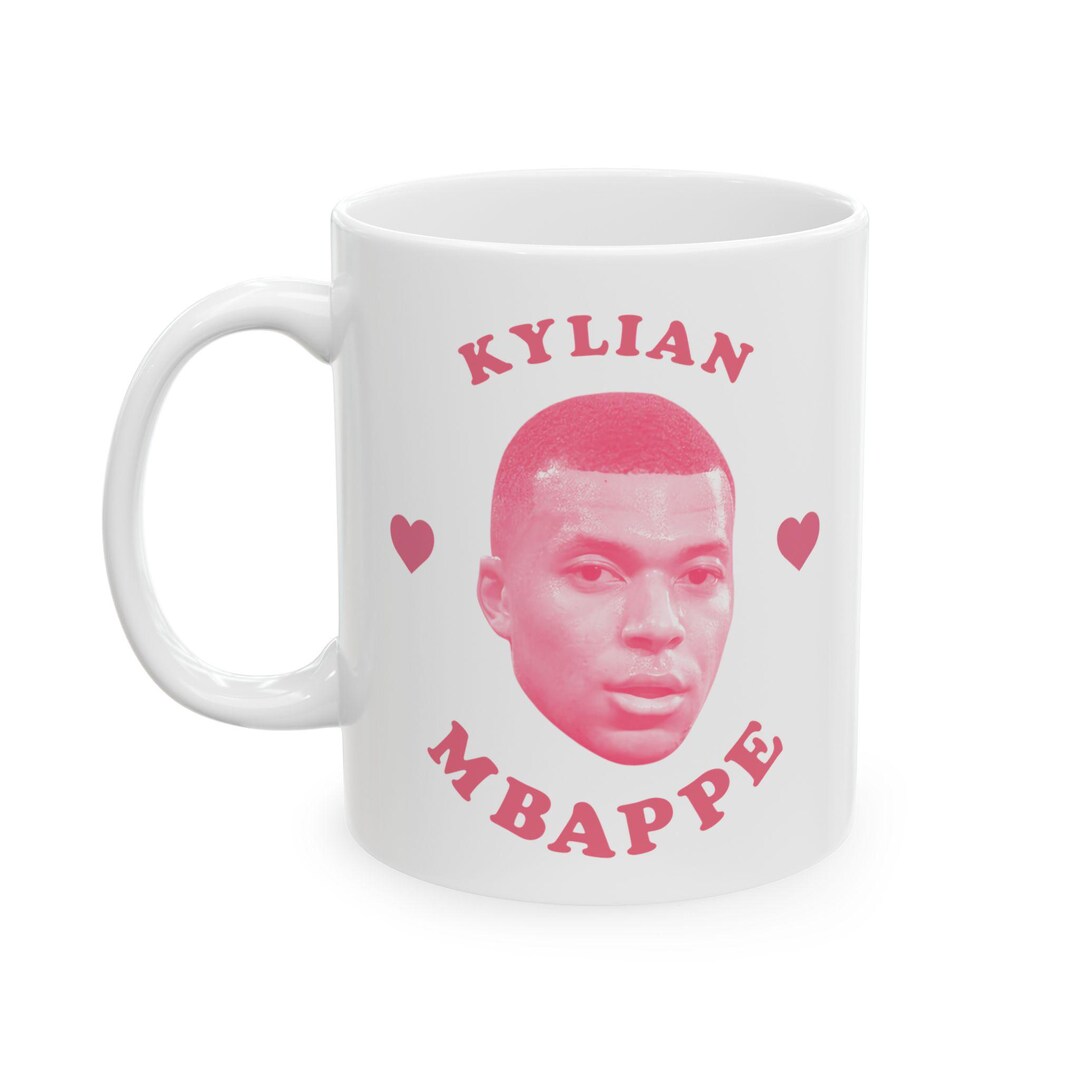 Pink Kylian Mbappé Mug, Kylian Mbappé Mug, Kylian Mbappé Footballer ...