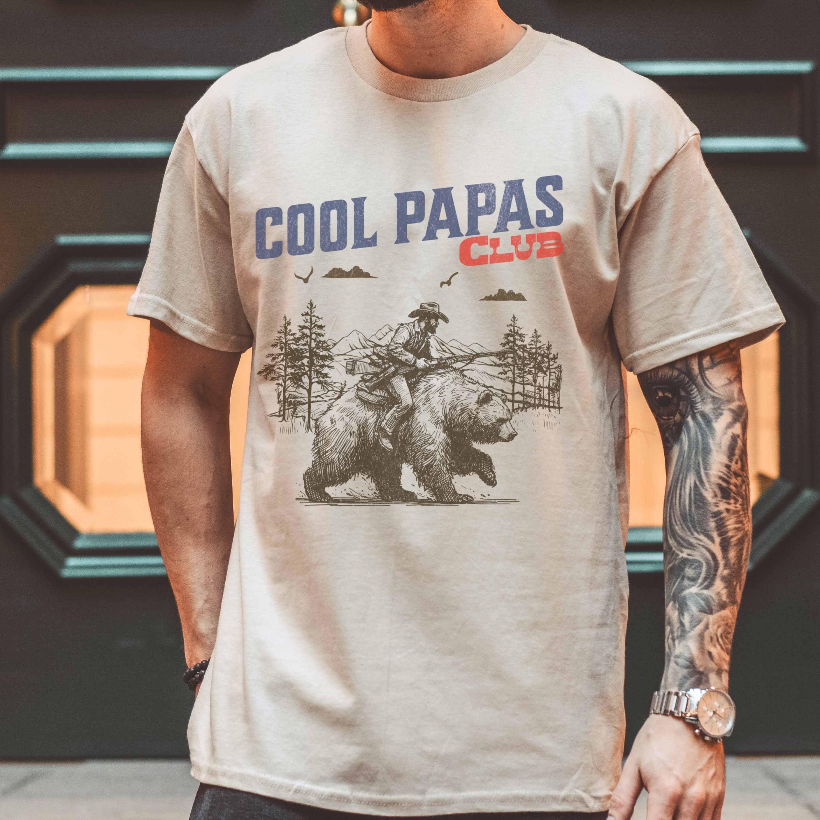 Cool Papas Club Shirt, Cool Dad Shirt, Funny Grandpa Shirt, Funny ...