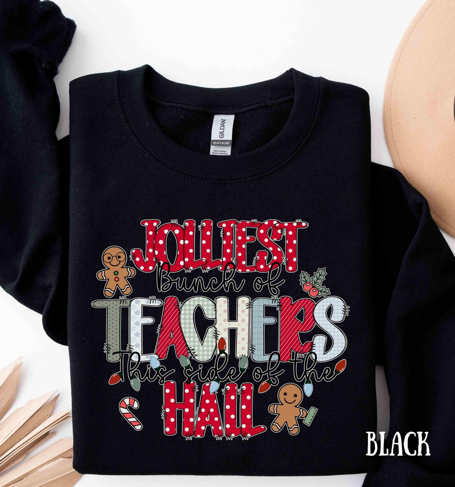 Funny Christmas Teacher Sweatshirt, Preppy Christmas Teacher Shirt ...