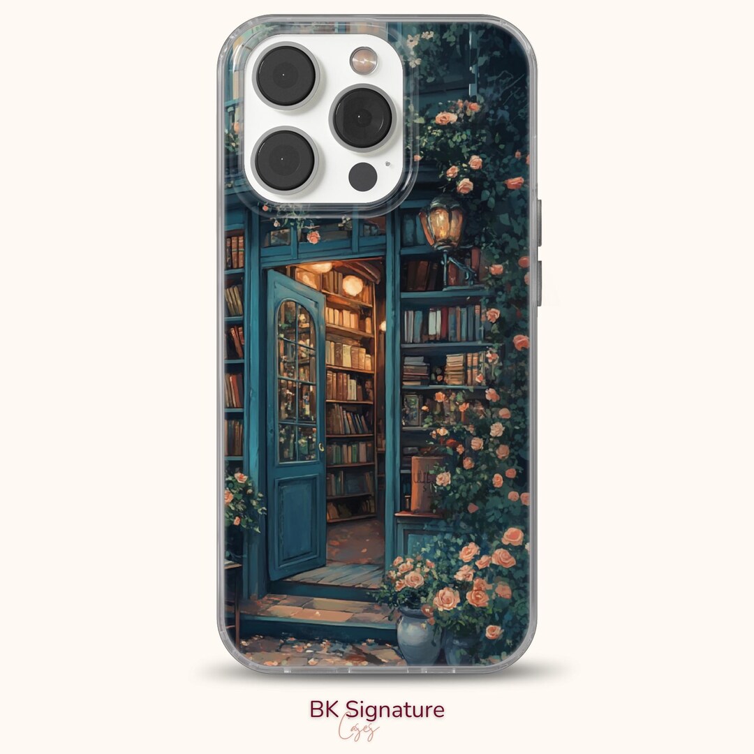 Book Shop Phone Case Book Store Cover for iPhone 17, 16, 15 Pro Max, 14 ...
