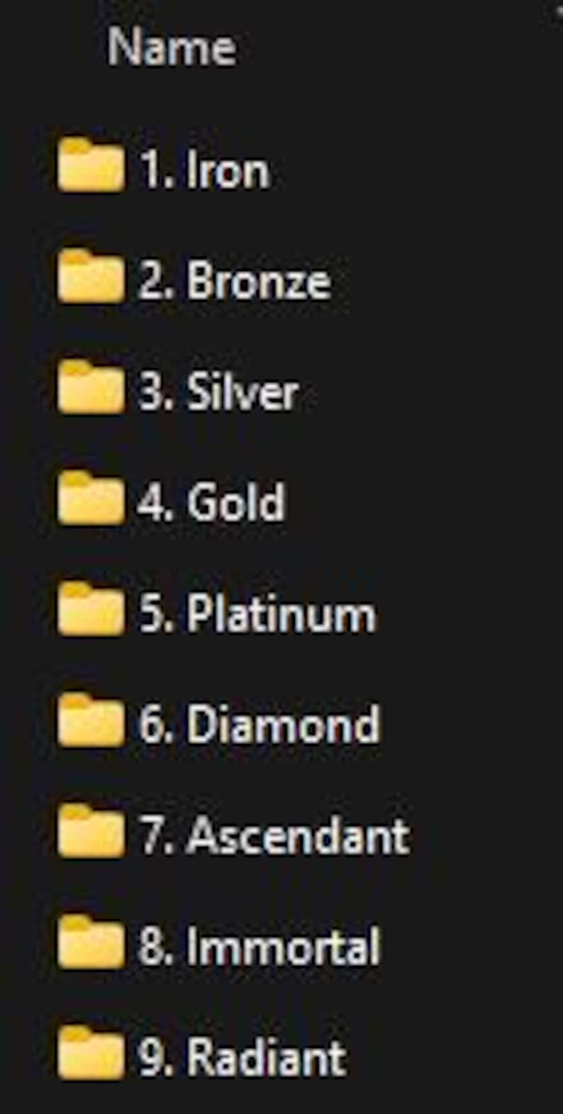 VALORANT Rank Icon Pack - Discord/twitch/youtube/obs - High-quality ...