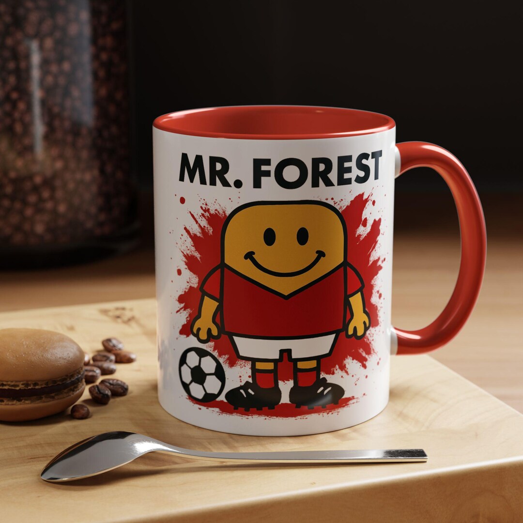 Mr. Forest Mug | Funny Nottingham Forest Inspired Gift | Cute Cartoon ...
