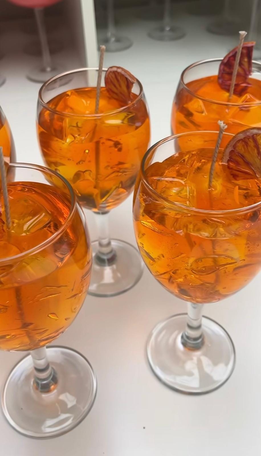 Aperol Spritz Candle Set / 2 Piece – Handmade Realistic Cocktail ...
