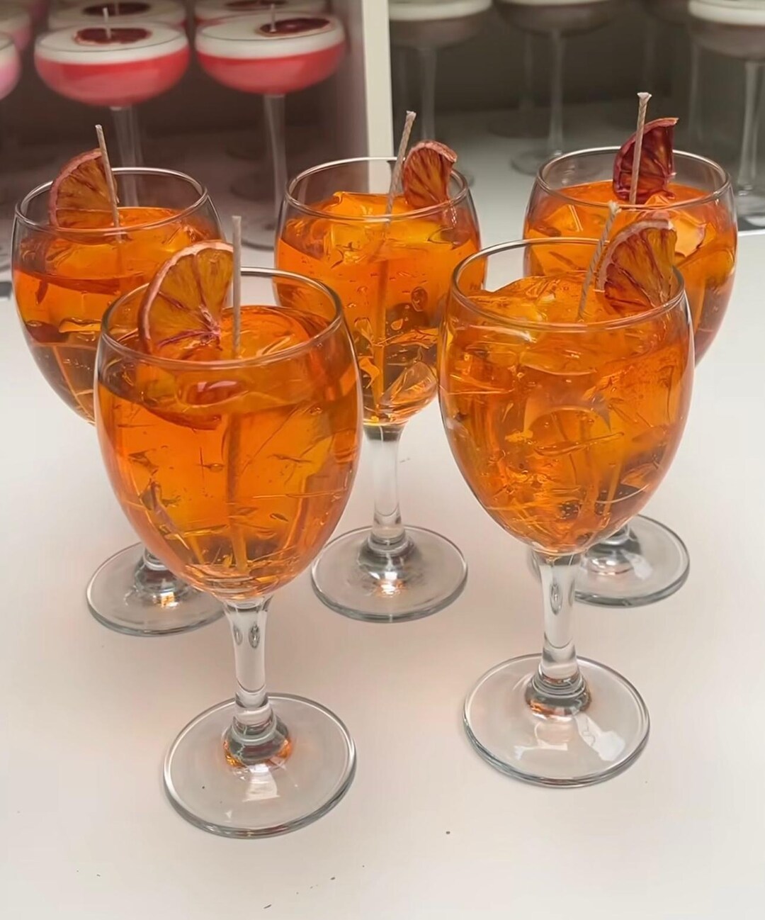 Aperol Spritz Candle Set / 2 Piece – Handmade Realistic Cocktail ...
