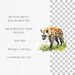 Watercolor Hyena Clipart: Safari Animal PNG Images (digital Download ...
