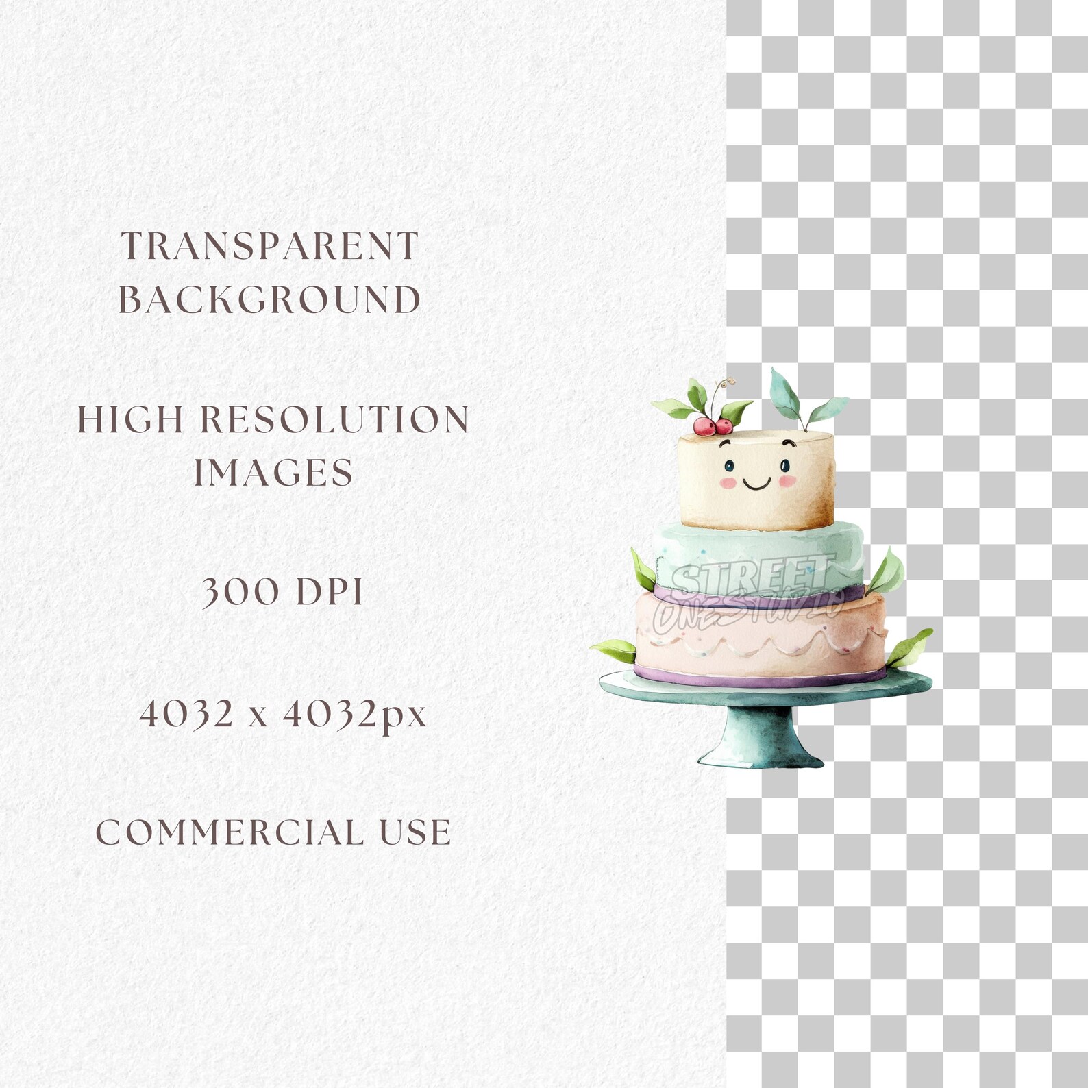 Wedding Cake Clipart, Watercolor Wedding Cakes, Bridal Shower Clipart ...