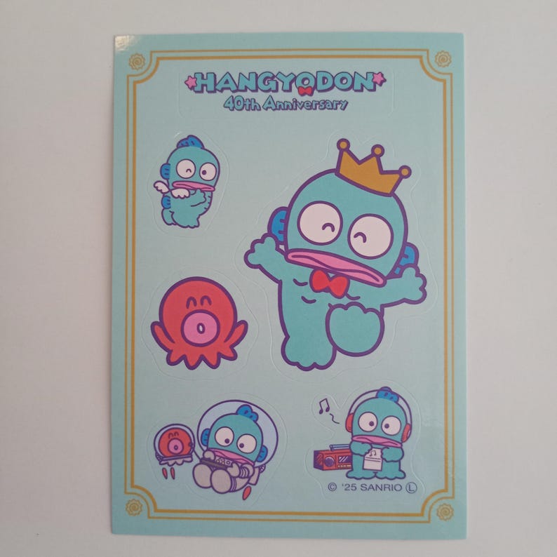 Hangyodon 40th Anniversary Sticker - Etsy