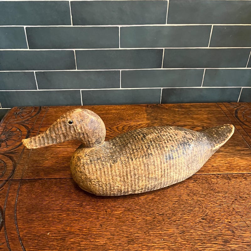 Antique Vintage Wood Duck Decoy - Etsy