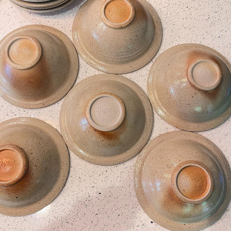 Jeff Proctor, Artist Signed Salt-glazed Dinnerware Pieces, 1970s Oregon ...