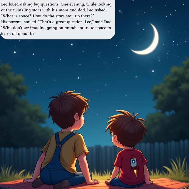 Personalized Space Adventure Story Book for Children - Etsy