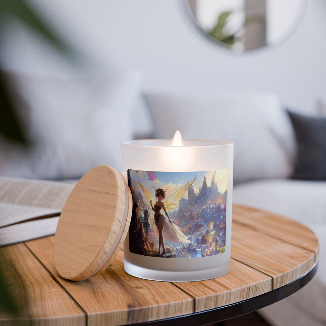 Enchanted Fairy Glow Frosted Glass Candle, 11oz - Etsy