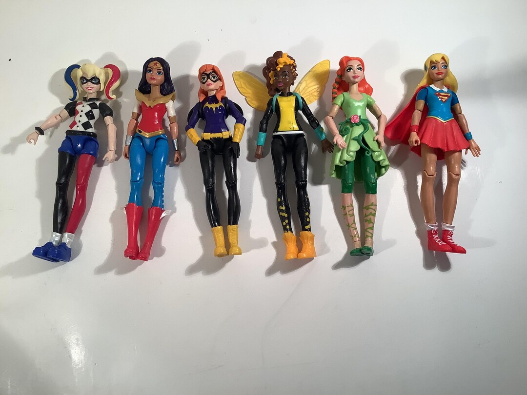 DC Super Hero Girls Action Figures. Set of 6. - Etsy