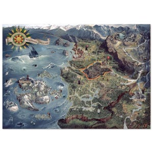 Witcher 3 World Map - Etsy