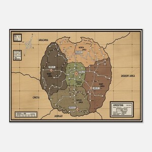 Fullmetal Alchemist - World Map - Etsy