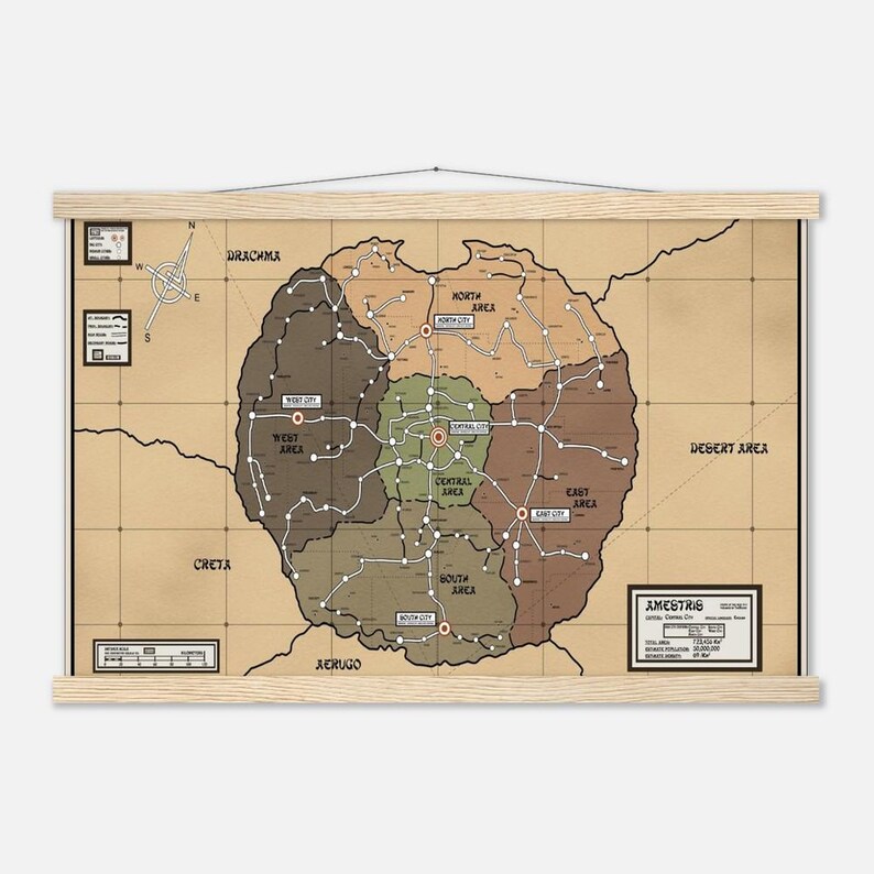 Fullmetal Alchemist - World Map - Etsy