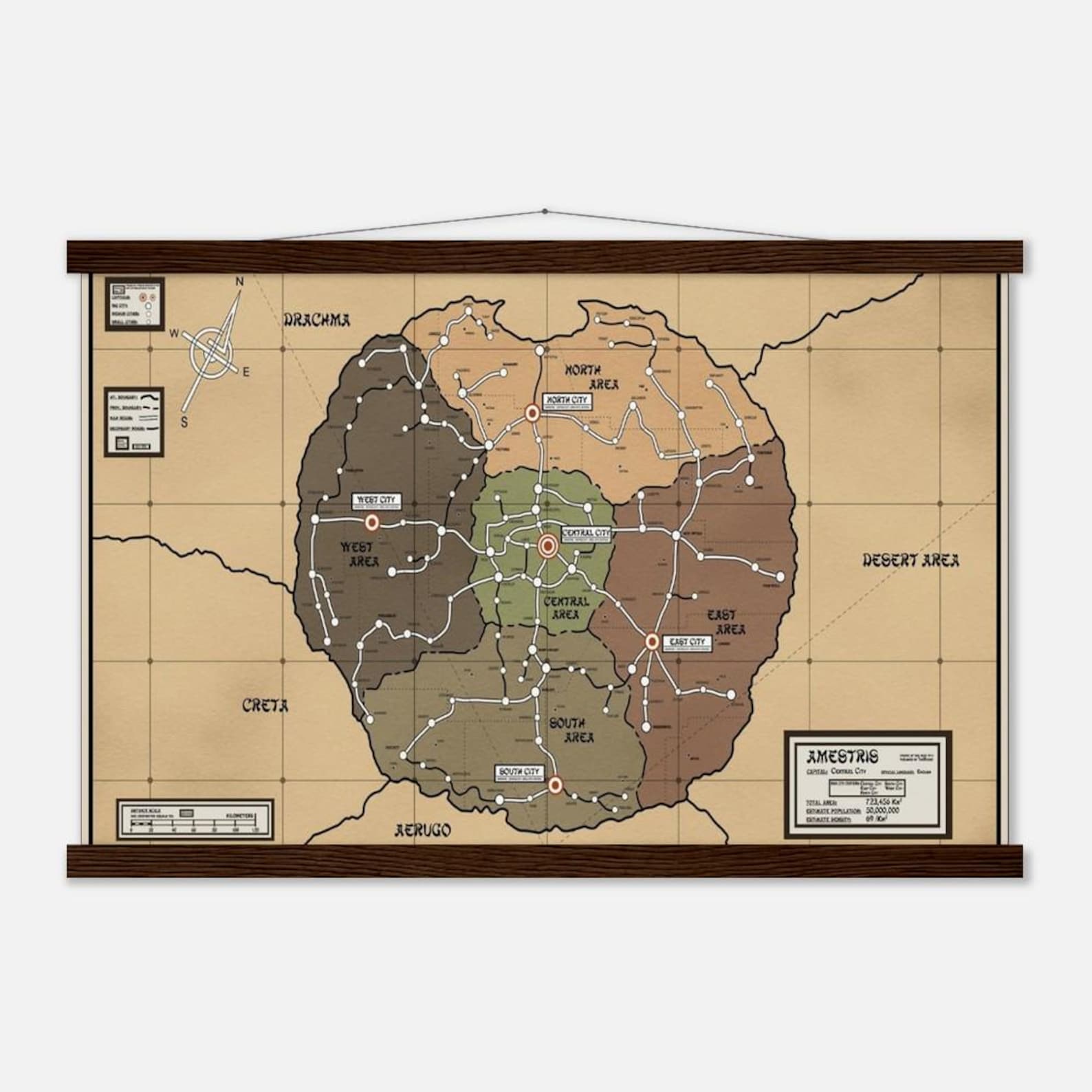 Fullmetal Alchemist - World Map - Etsy