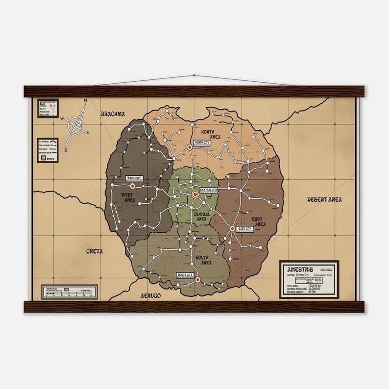 Fullmetal Alchemist - World Map - Etsy