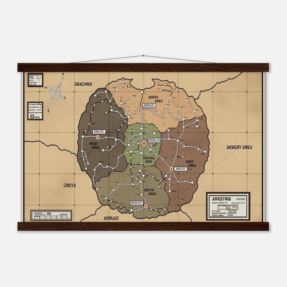 Fullmetal Alchemist - World Map - Etsy