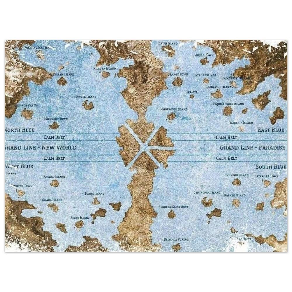 One Piece - World Map - Etsy