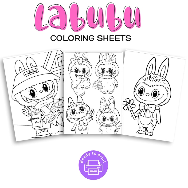 Labubu Outline File - Etsy