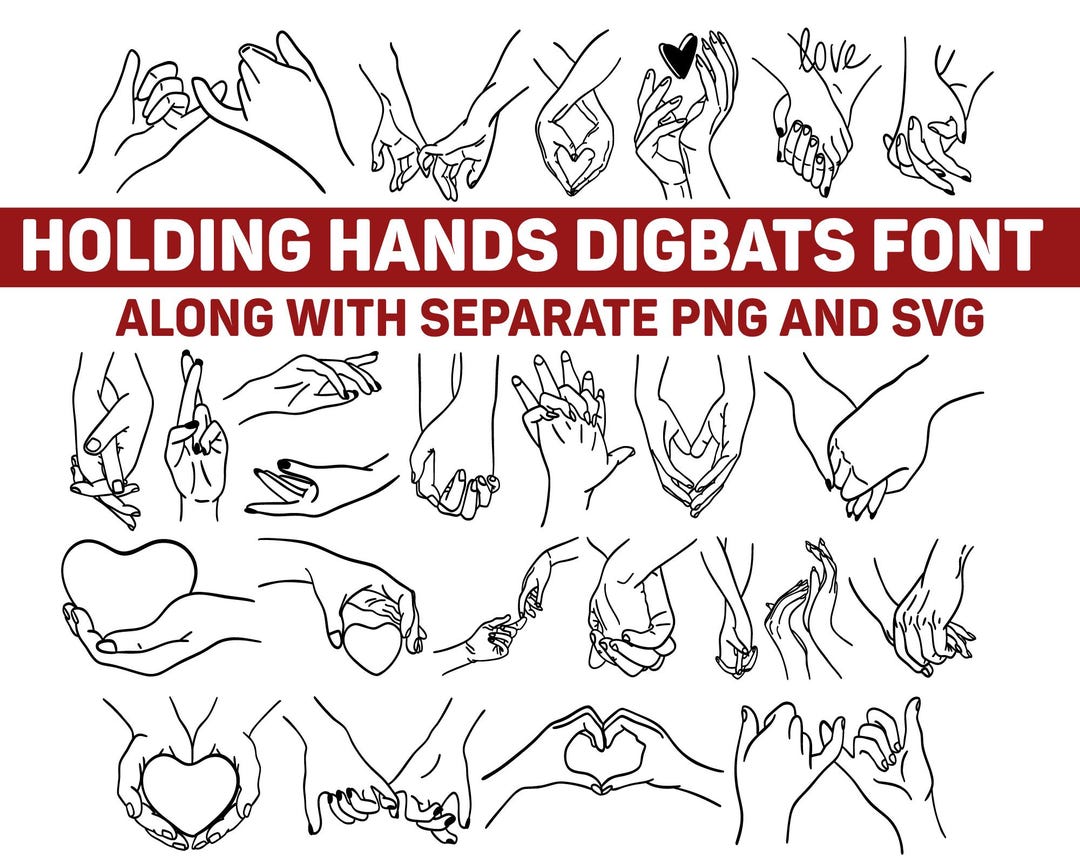 Holding Hands Svg Bundle, Holding Hand Cut File PNG, Holding Hand ...