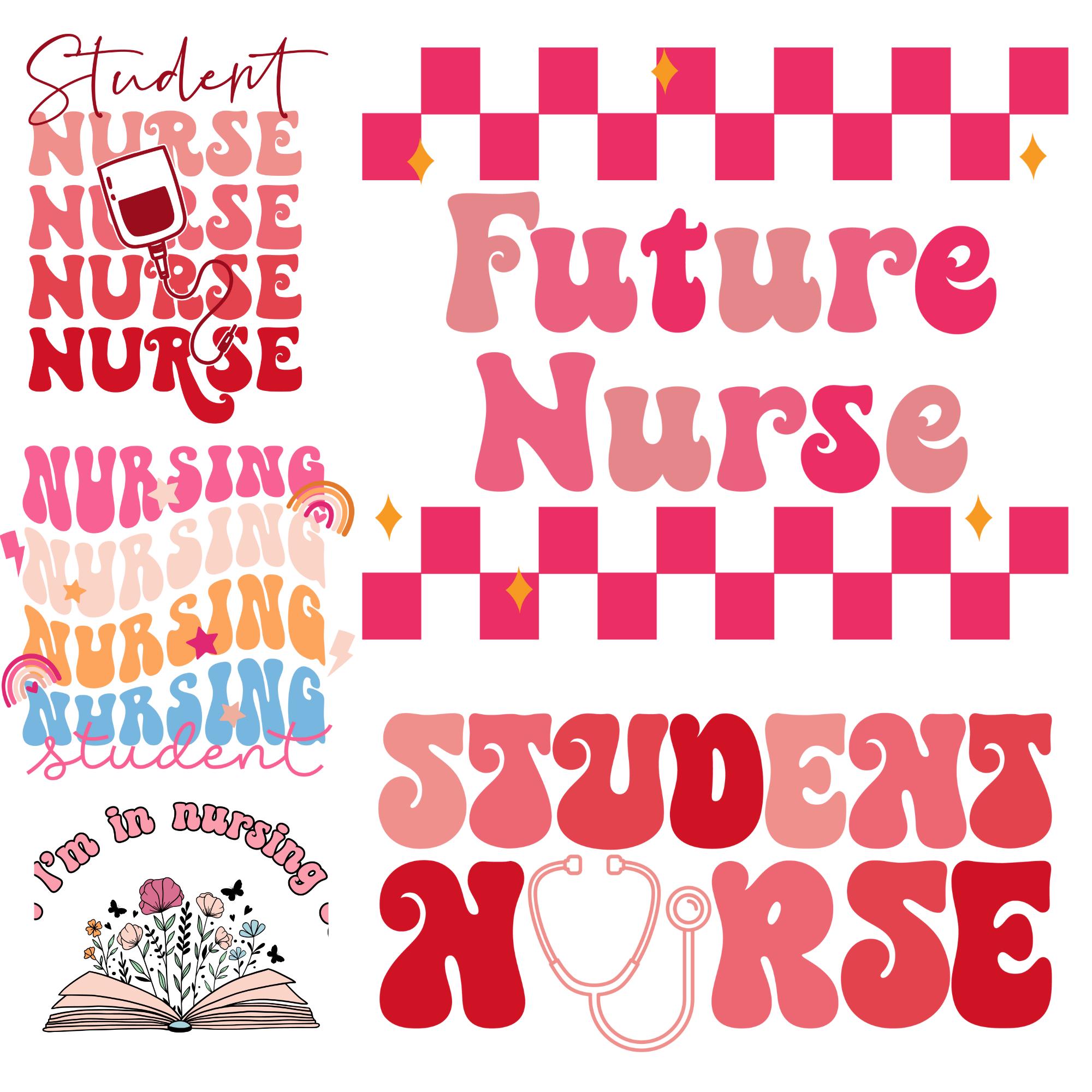 Student Nurse Svg Bundle | Medical Svg | Stethoscope Svg | Nursing Svg ...