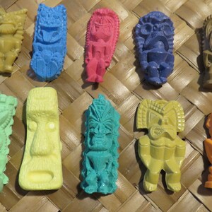 Tiki Pendants-lot 23 Set of 10 Classic Vintage Hawaiian Recast Tiki ...