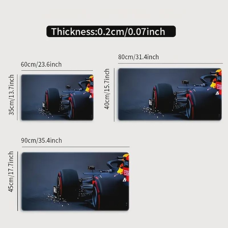 Red Bull F1 Desk Mat - Formula 1 Racing Mouse Pad for Gamers & Office ...
