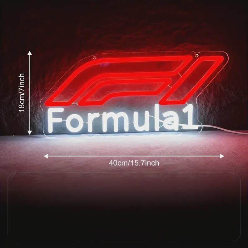 Formula 1 LED Neon Sign | F1 Racing Wall Light | Motorsport Bedroom ...