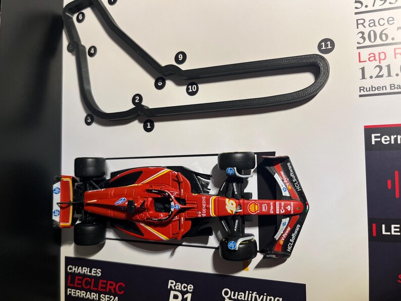 Leclerc Frame, Formula 1 Wall Art, Formula 1 Gift, Home Decor, Formula ...