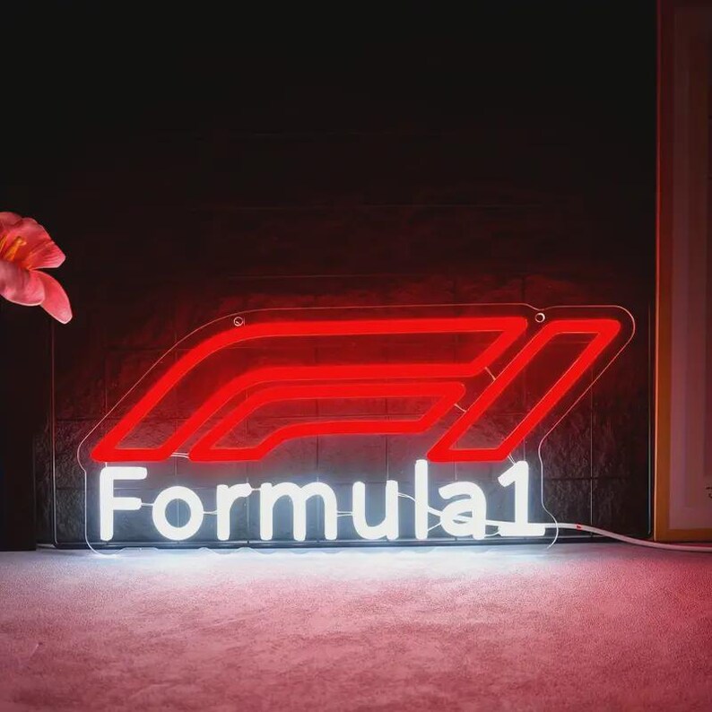 Formula 1 LED Neon Sign | F1 Racing Wall Light | Motorsport Bedroom ...