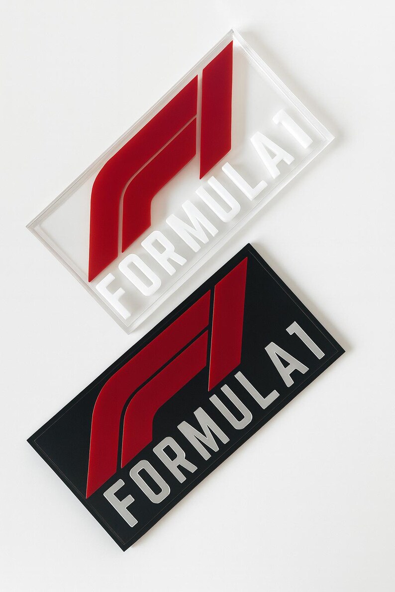 F1 Sign - Formula 1 Wall Art - Grand Prix Desk Decor - F1 Gift for Him ...