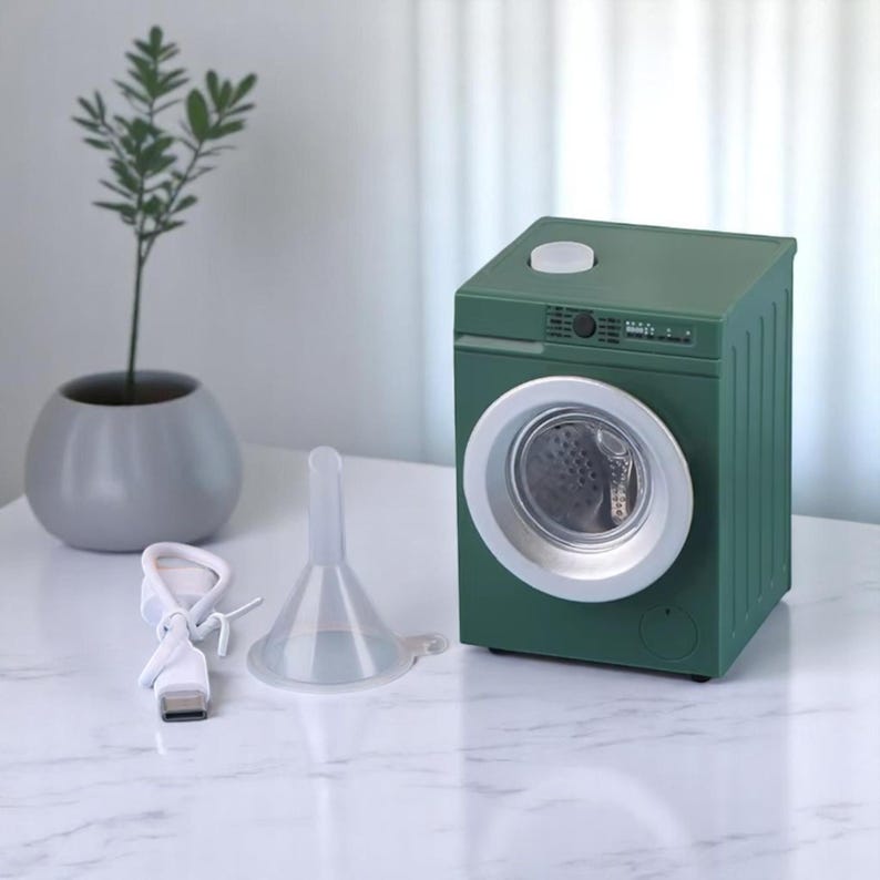 1:12 Scale Working Miniature Washing Machine – Dollhouse Laundry ...