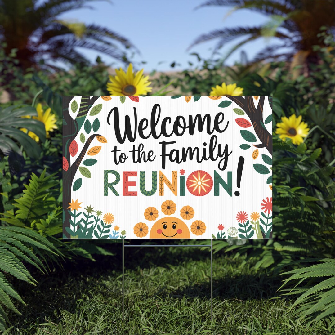 Family Reunion Lawn Sign - Etsy