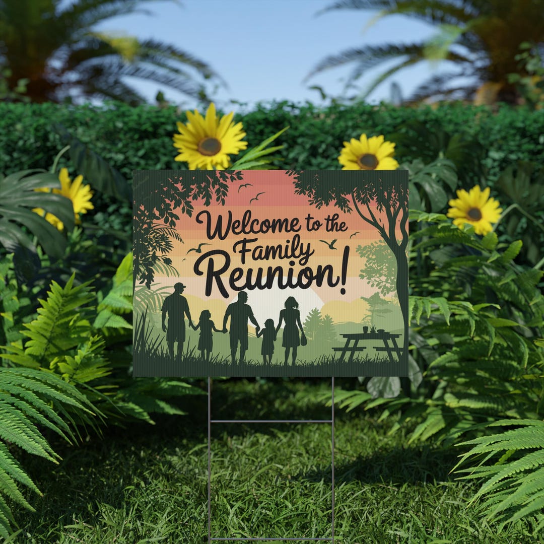 Welcome to My Family Reunion Yard Sign - Etsy