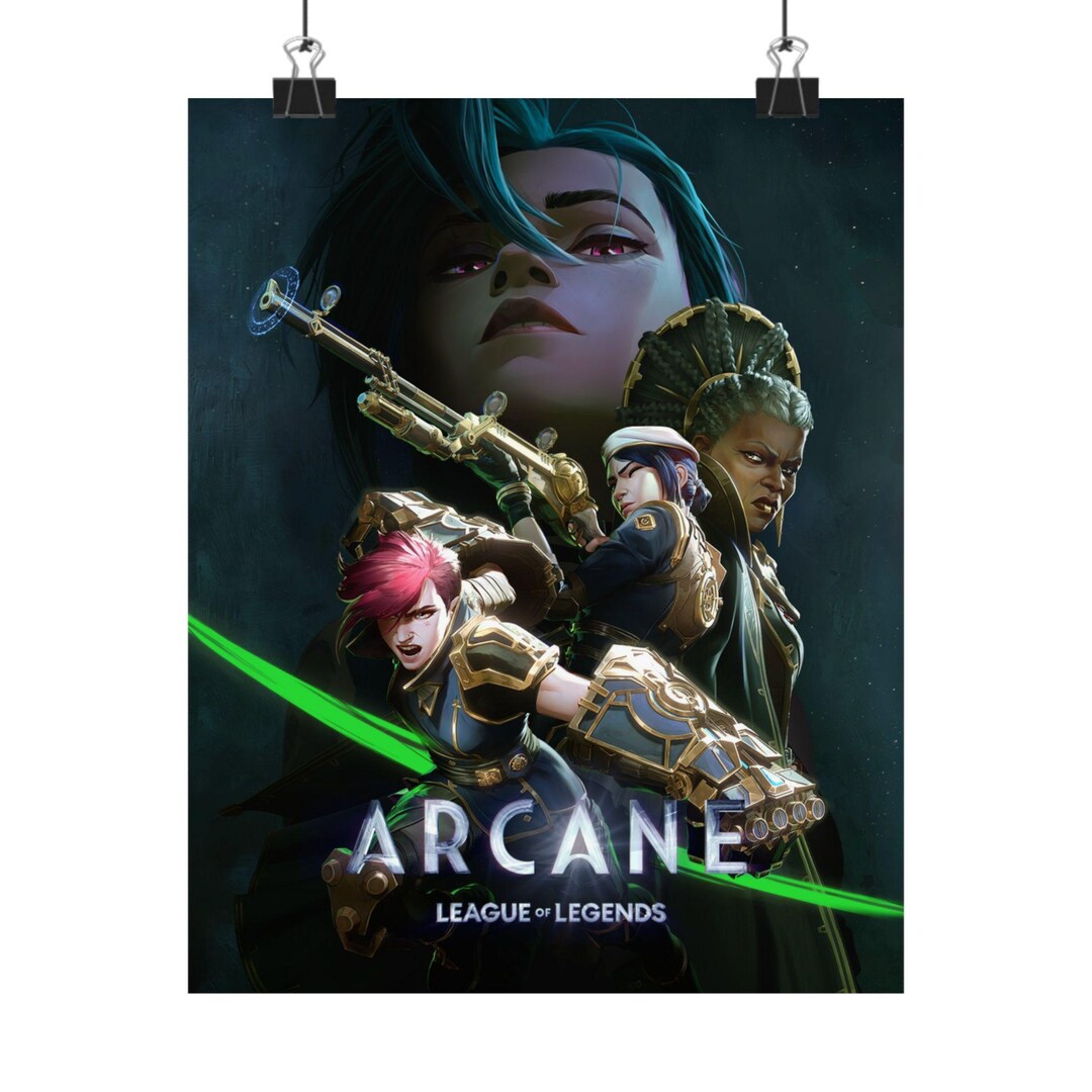 Arcane Season 2 Matte Vertical Poster, Fantasy Gaming Art Print, Geeky ...