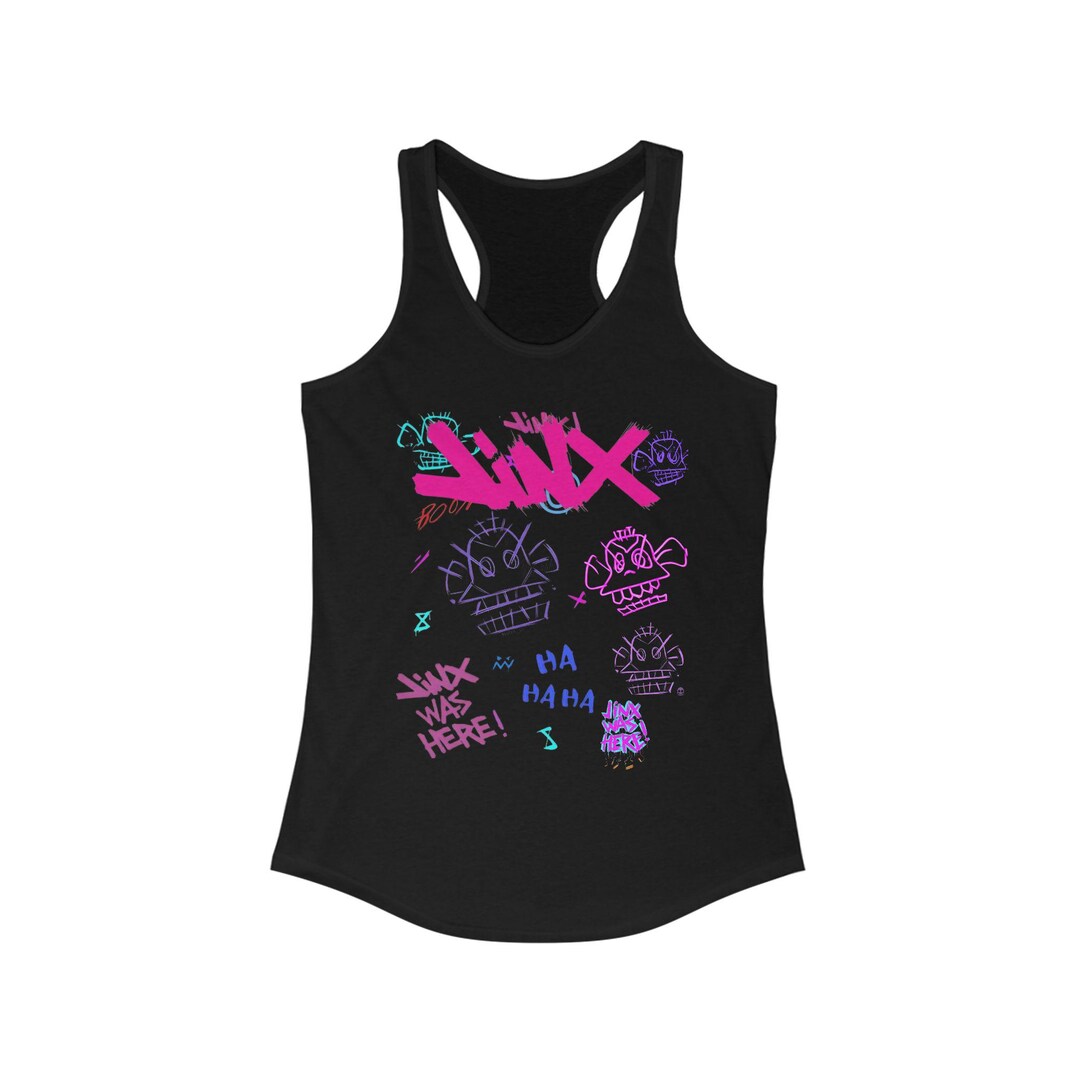 Jinx Racerback Tank: League of Legends Arcane Graphic Top - Etsy