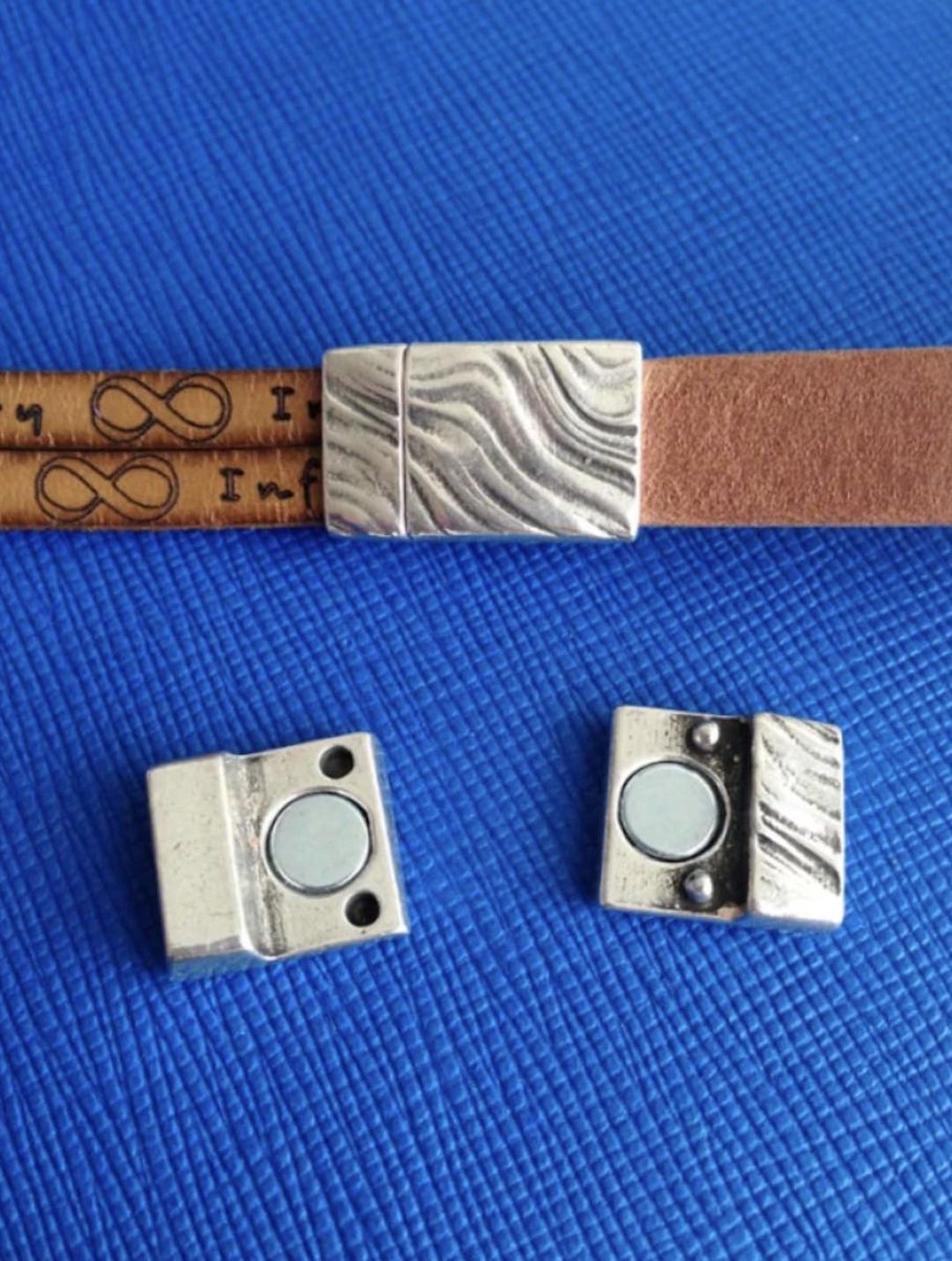 Wavy Clasp, Flat Magnetic Clasp 10x2mm, Clasps for Flat Leather ...