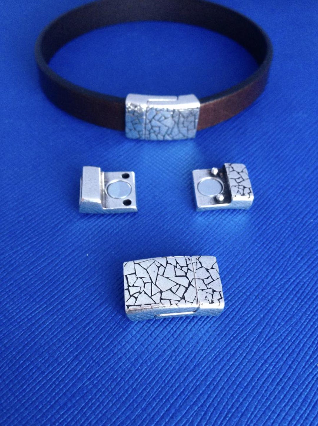 Magnetic Clasp, Flat Magnetic Clasp 10x2mm for Leather Bracelets ...