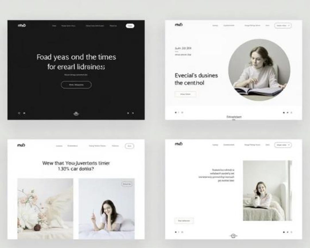 Custom Website Design Bundle| Squarespace Design | Minimalist Website ...