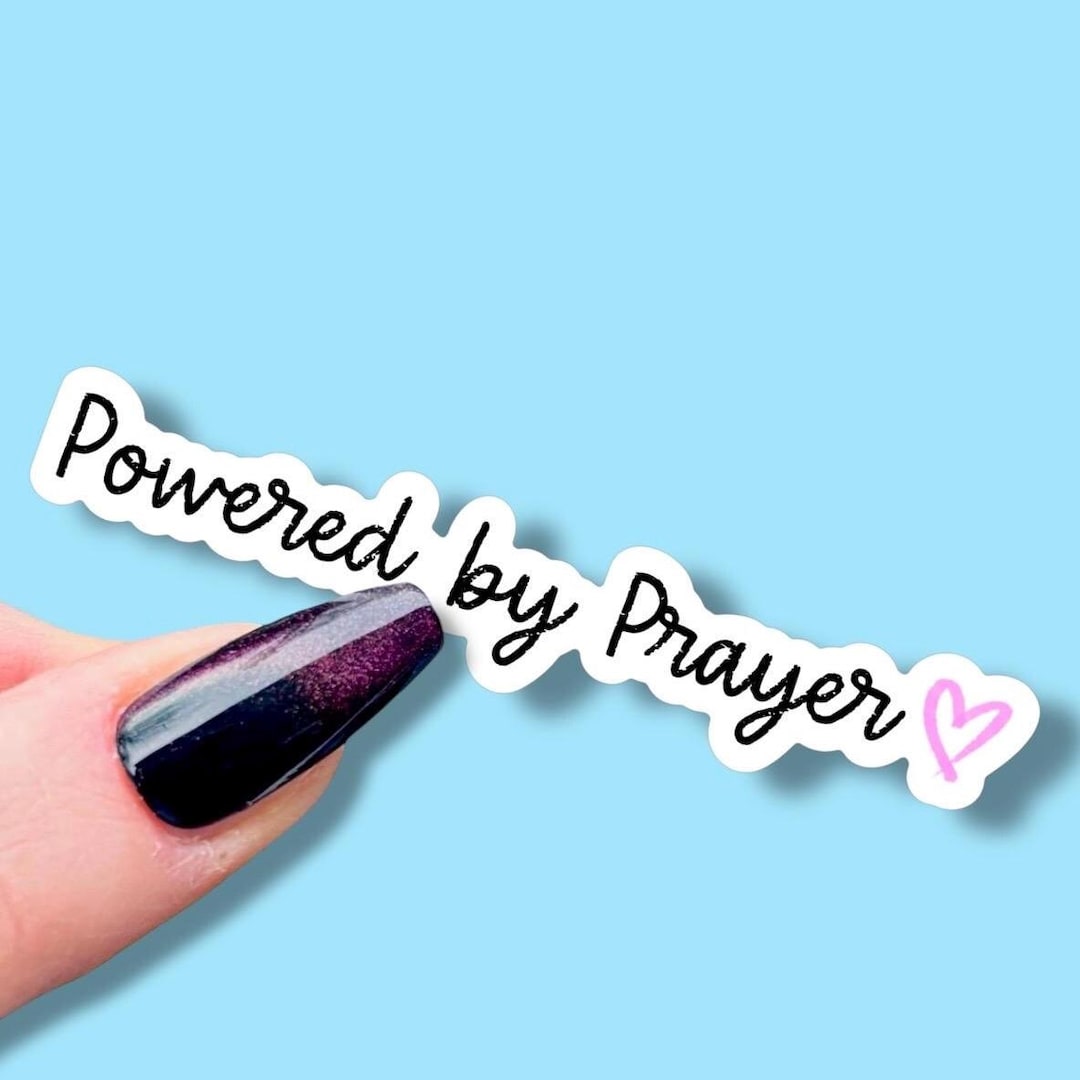 Powered by Prayer Christian Religious Jesus God Devotional Church Bible ...