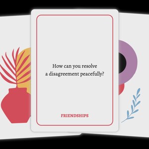 SEL Conversation Cards | 52 Prompt Questions for Social Emotional ...