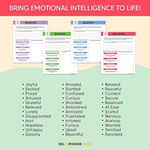 Managing My Emotions Worksheets – SEL for Kids, Emotional Awareness ...