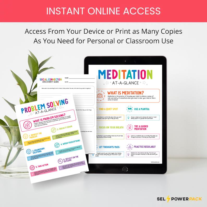 Coping Skills at a Glance – 13 Printable Cheat Sheets for Kids ...