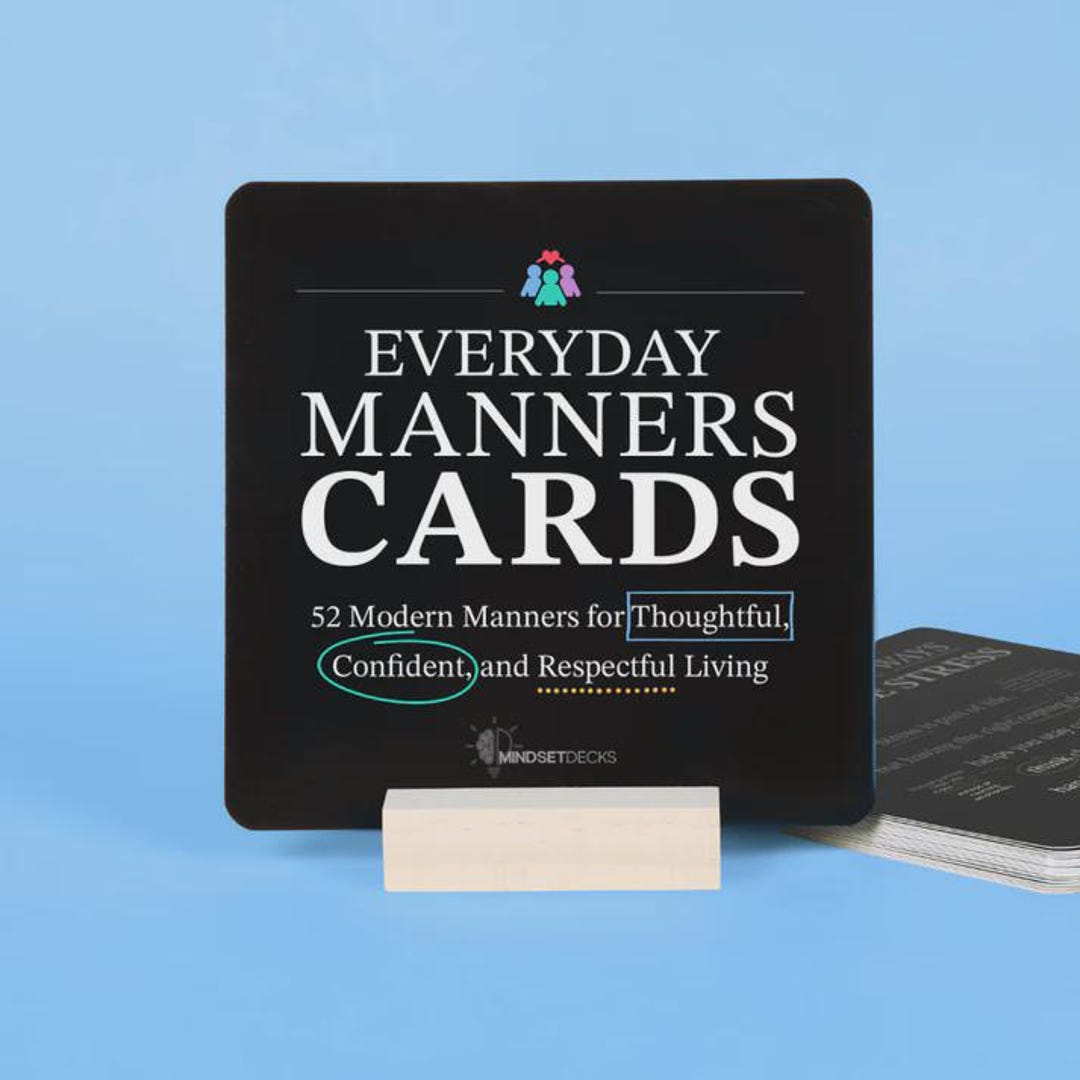 Everyday Manners Cards – SEL Teaching Aid, Classroom Discussion Cards ...