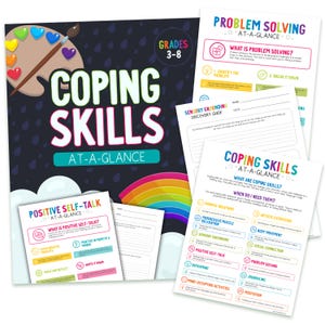 Coping Skills at a Glance – 13 Printable SEL Cheat Sheets for Kids ...
